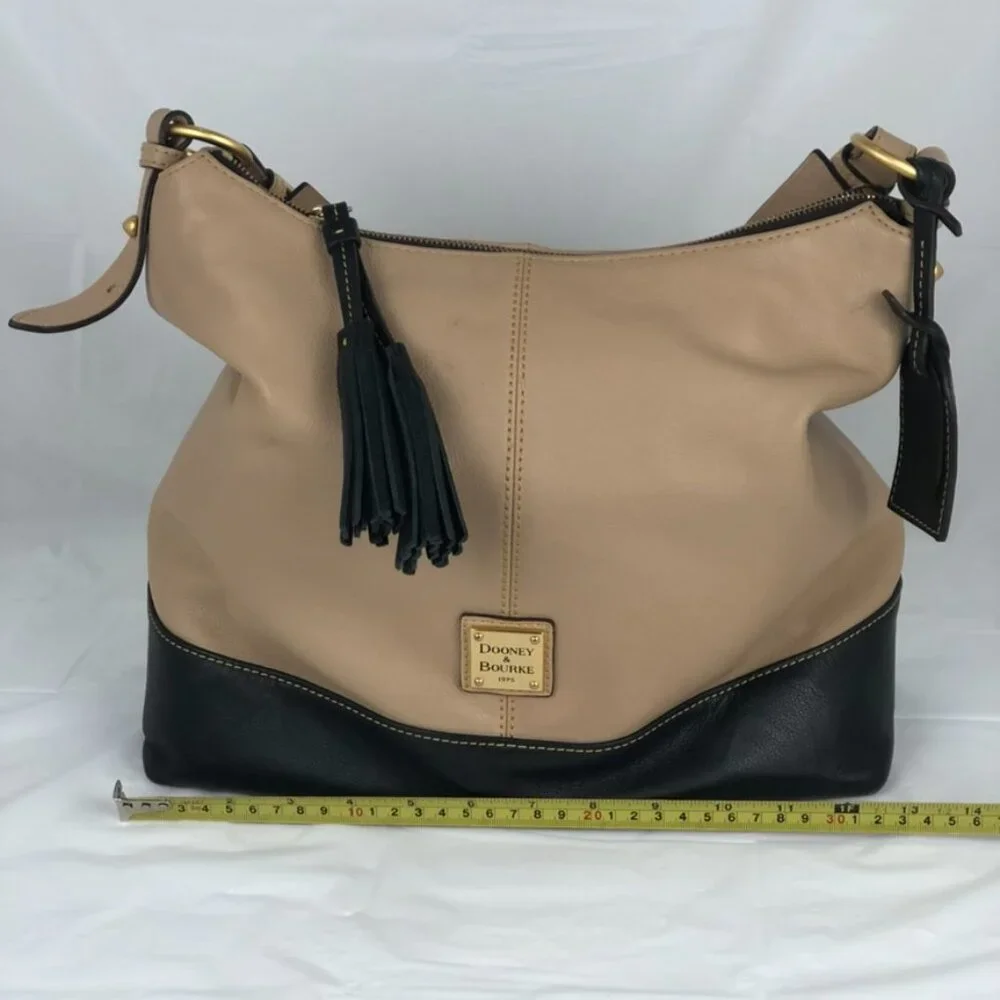 Dooney & Bourke | Bags | Dooney Bourke Tan Pebble Grain Leather Sophie ...